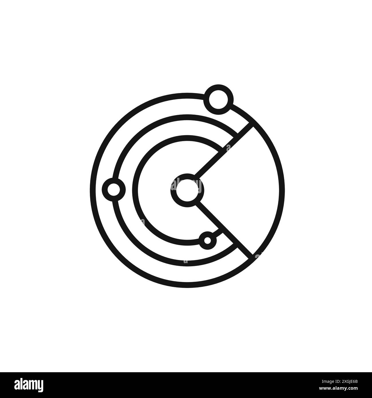 radar detection icon vector logo set collection for web app ui Stock Vector Image & Art - Alamy