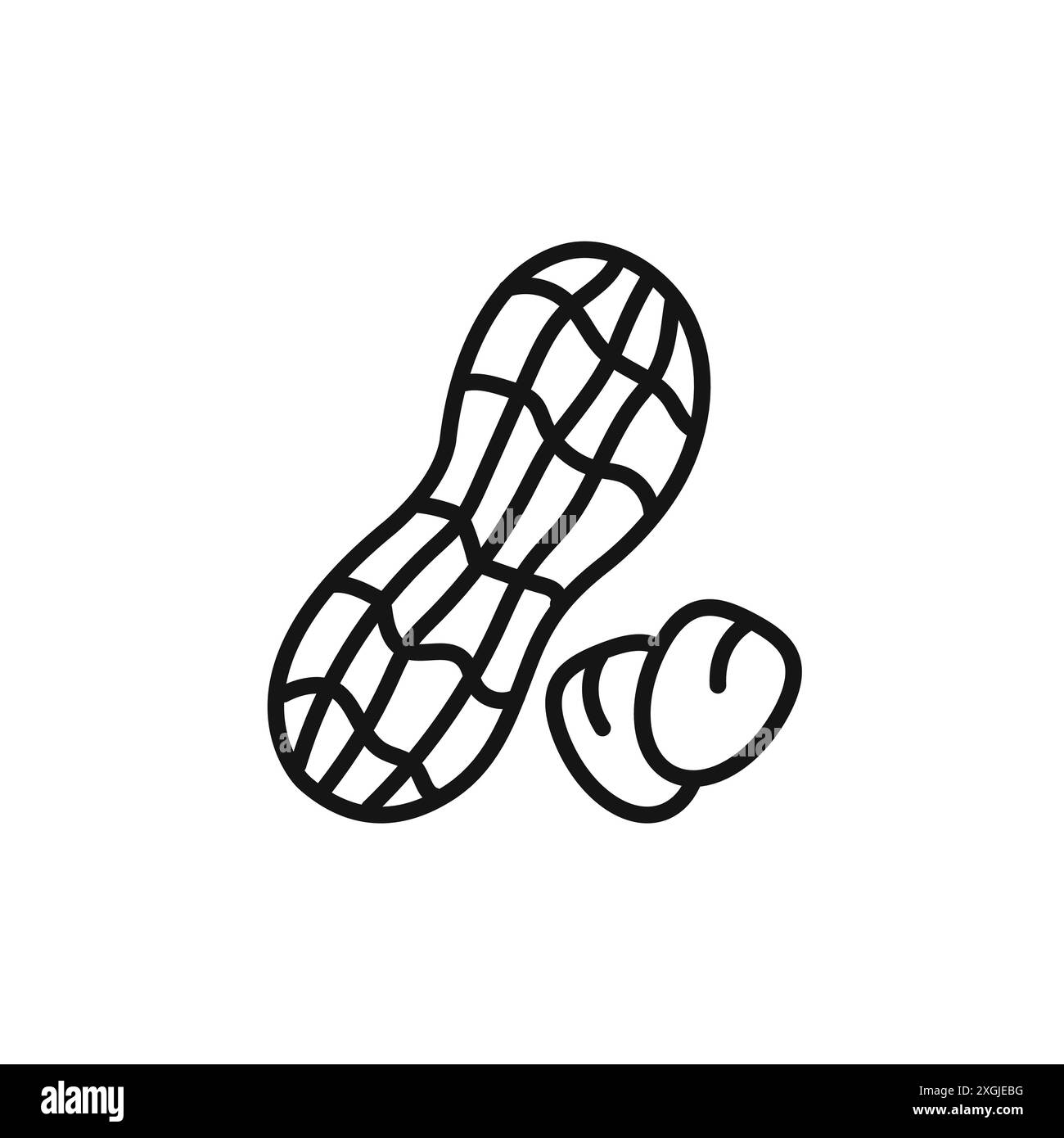 Peanut icon vector logo set collection for web app ui Stock Vector Image & Art - Alamy