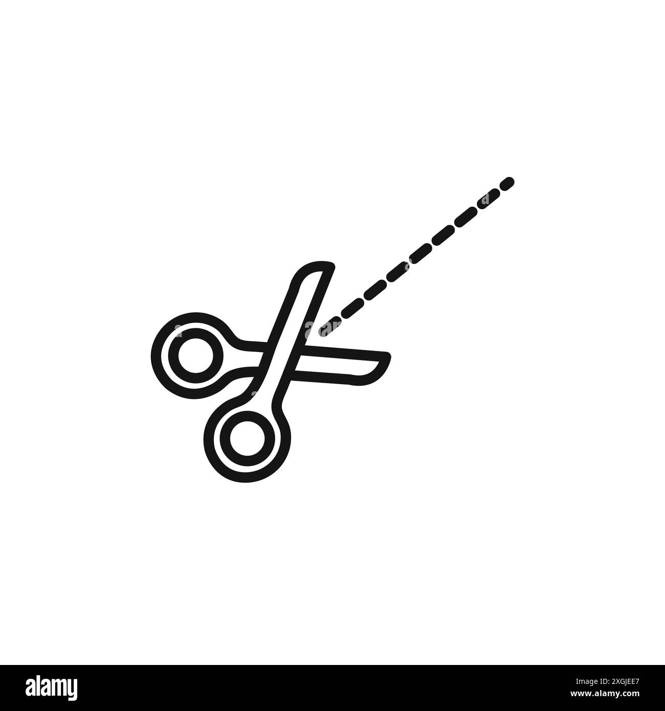 Scissors with cut lines icon vector logo set collection for web app ui ...