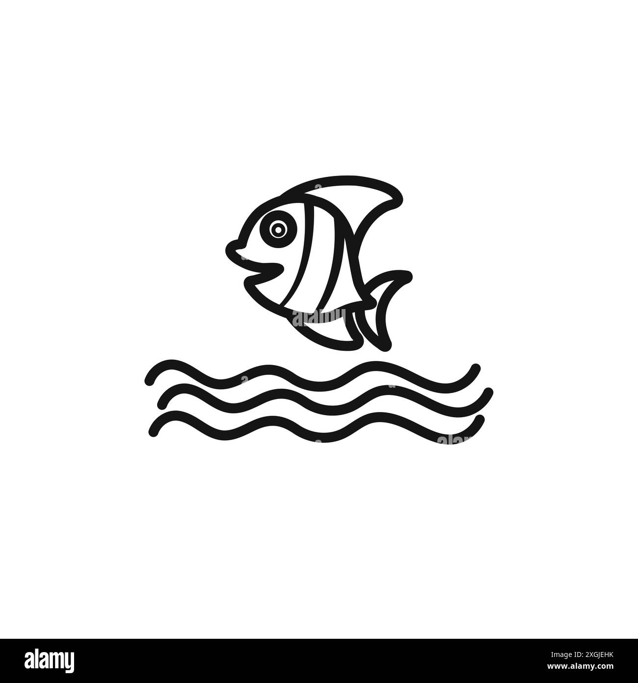 Sea Life icon vector logo set collection for web app ui Stock Vector ...