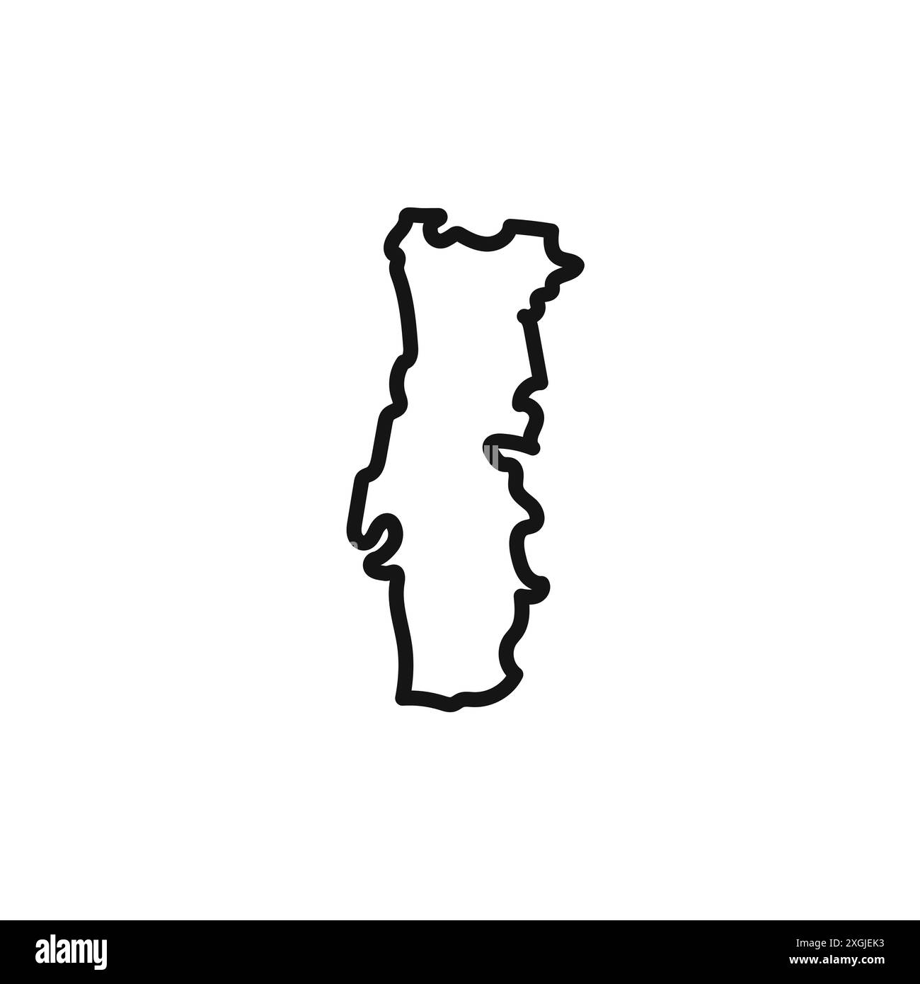 Portugal Map Icon Vector Logo Set Collection For Web App Ui Stock