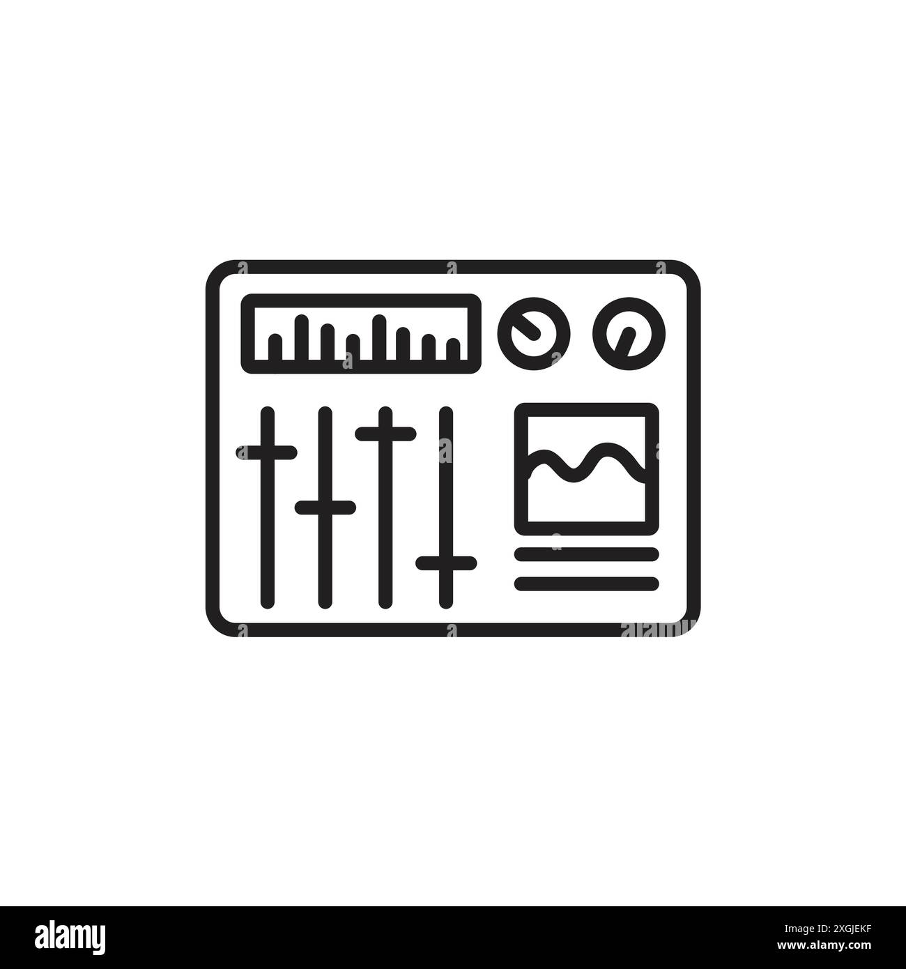 Sound mixer icon vector logo set collection for web app ui Stock Vector Image & Art - Alamy