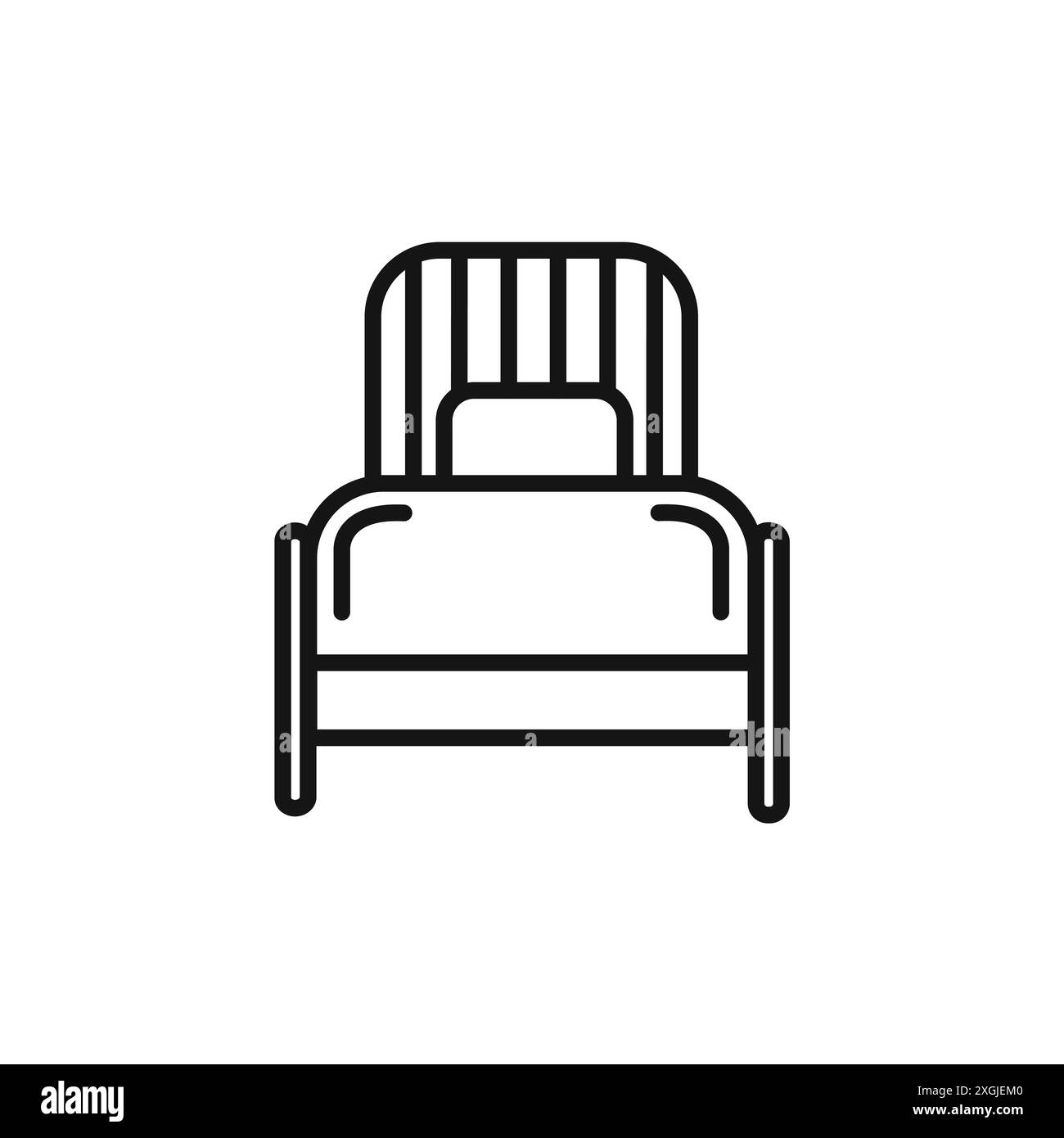 Single Bed Icon vector logo set collection for web app ui Stock Vector ...