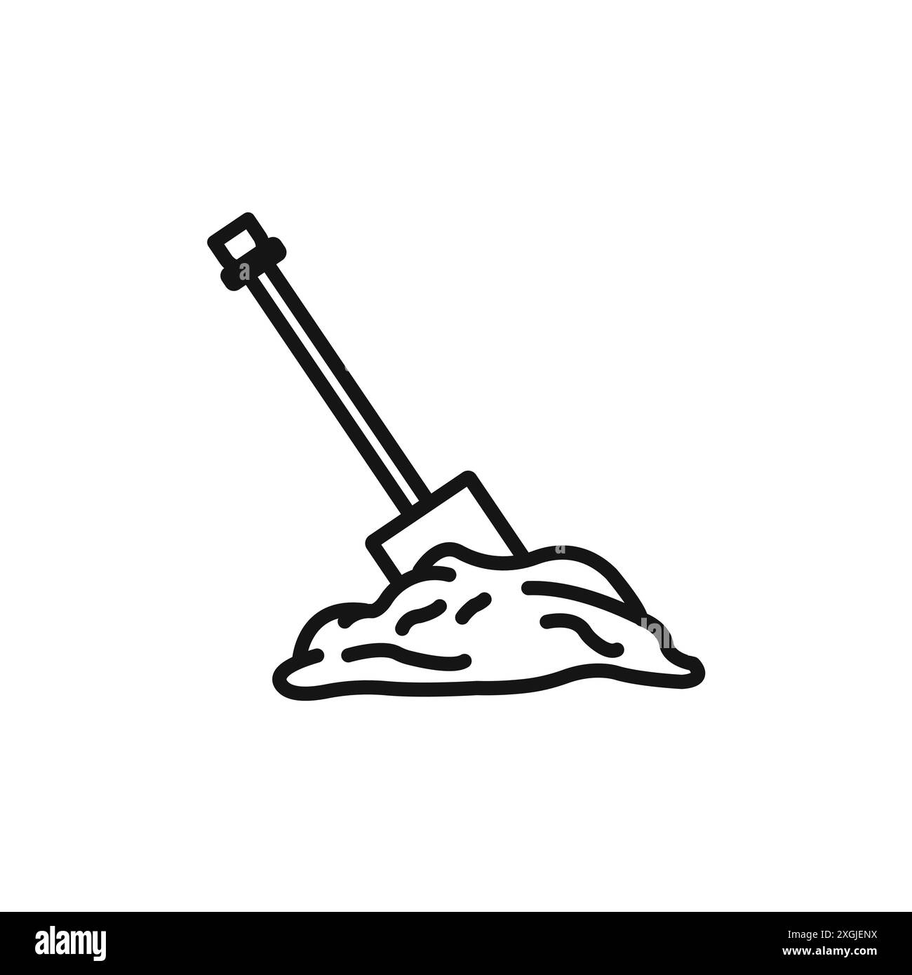 Shovel logo vector icon hi-res stock photography and images - Alamy
