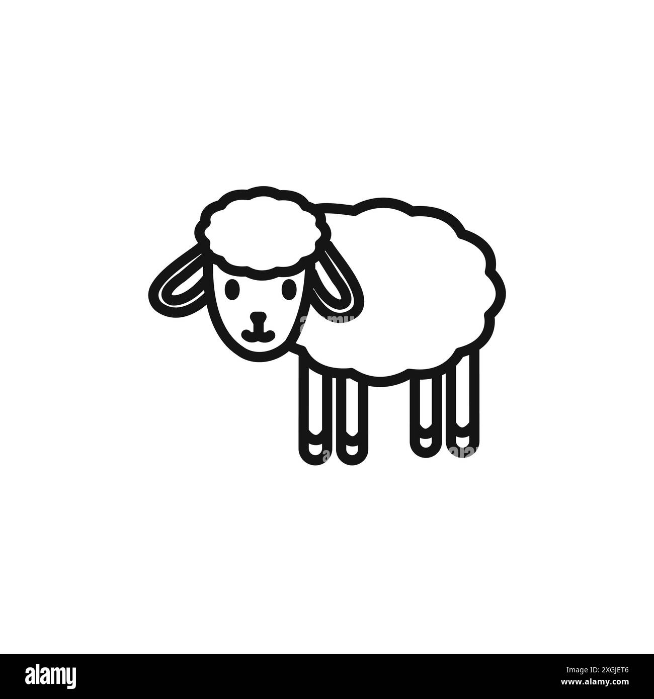 sheep icon vector logo set collection for web app ui Stock Vector Image ...