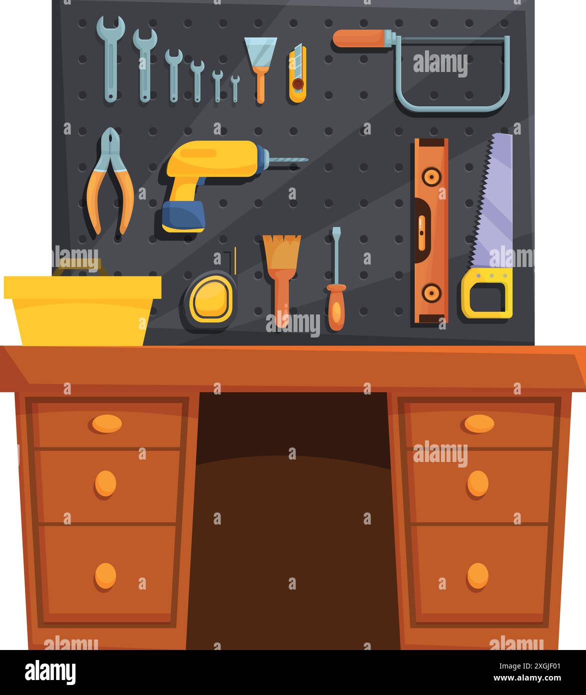 Workbench cartoon hi-res stock photography and images - Alamy