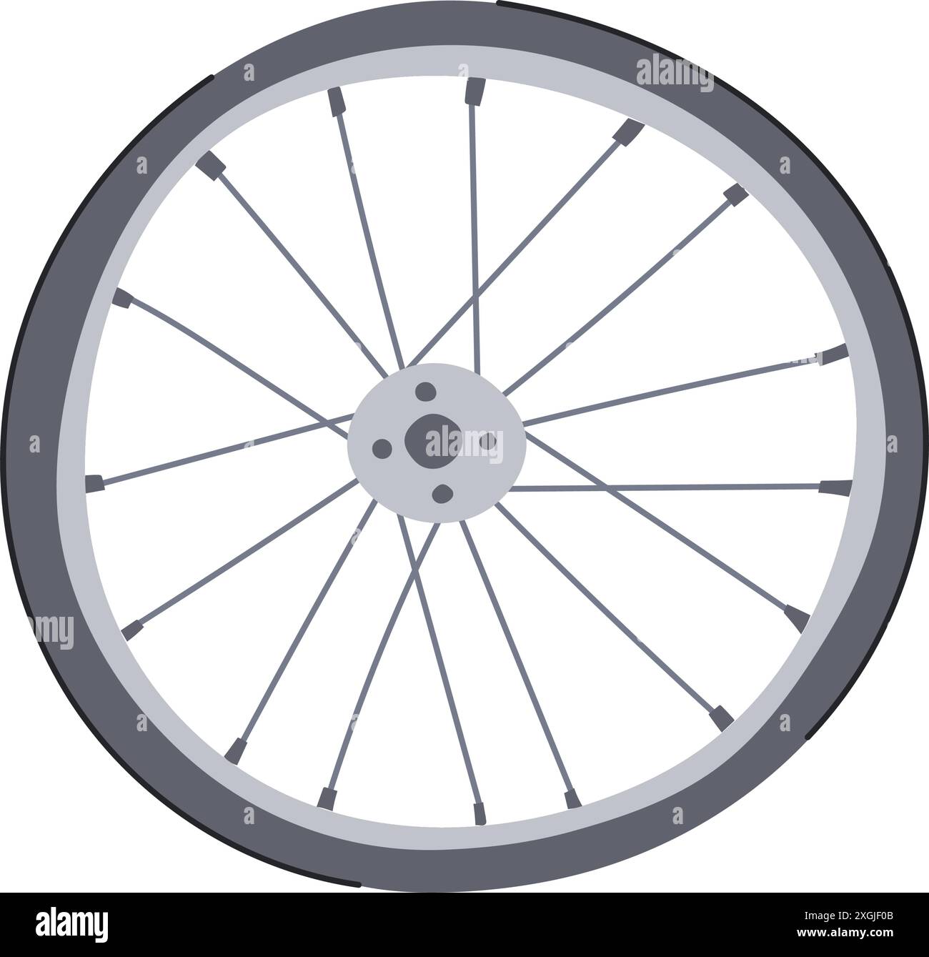 spoke wheel bike cartoon vector illustration Stock Vector Image & Art ...