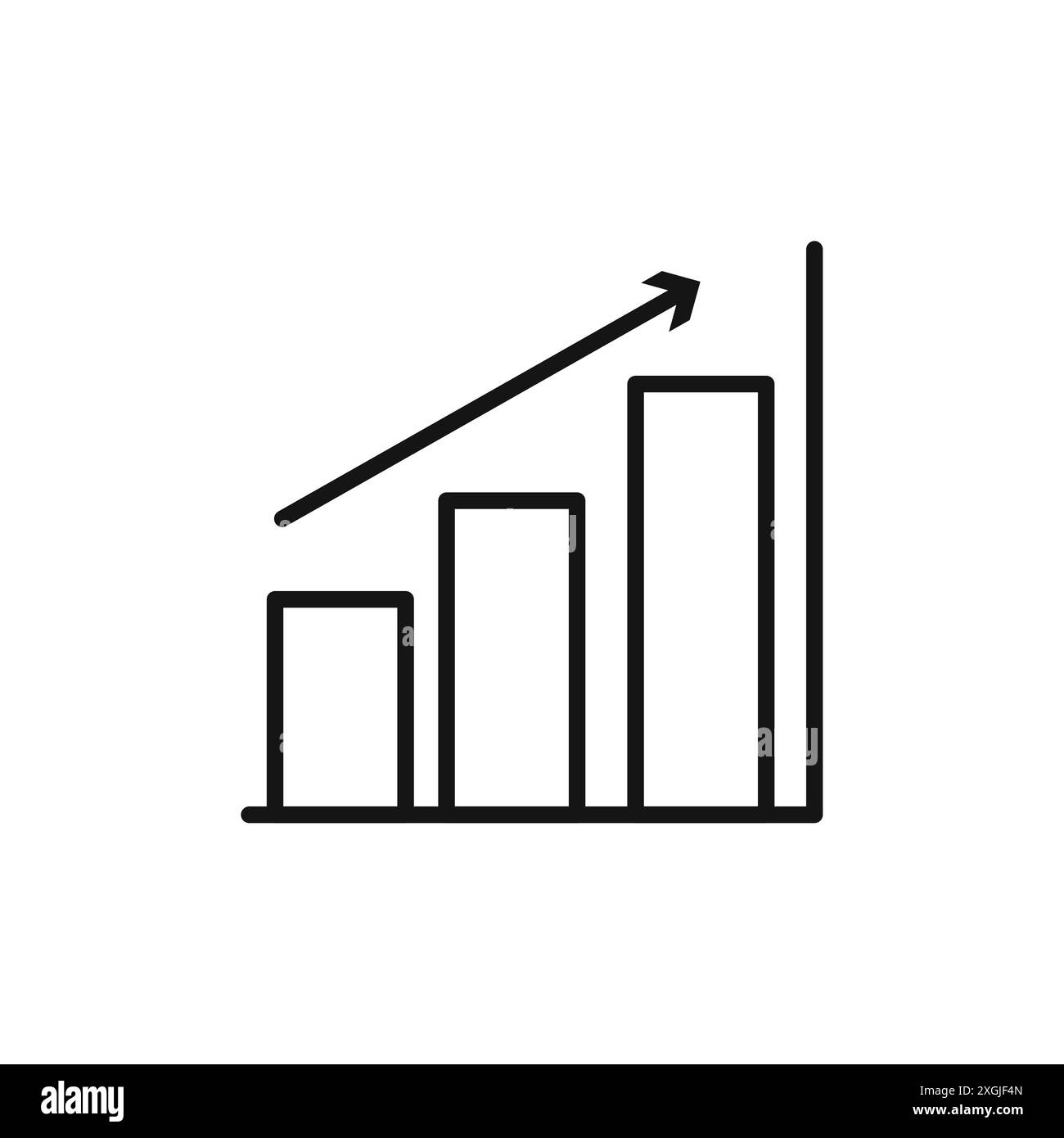 Statistic Up Icon Vector Logo Set Collection For Web App Ui Stock