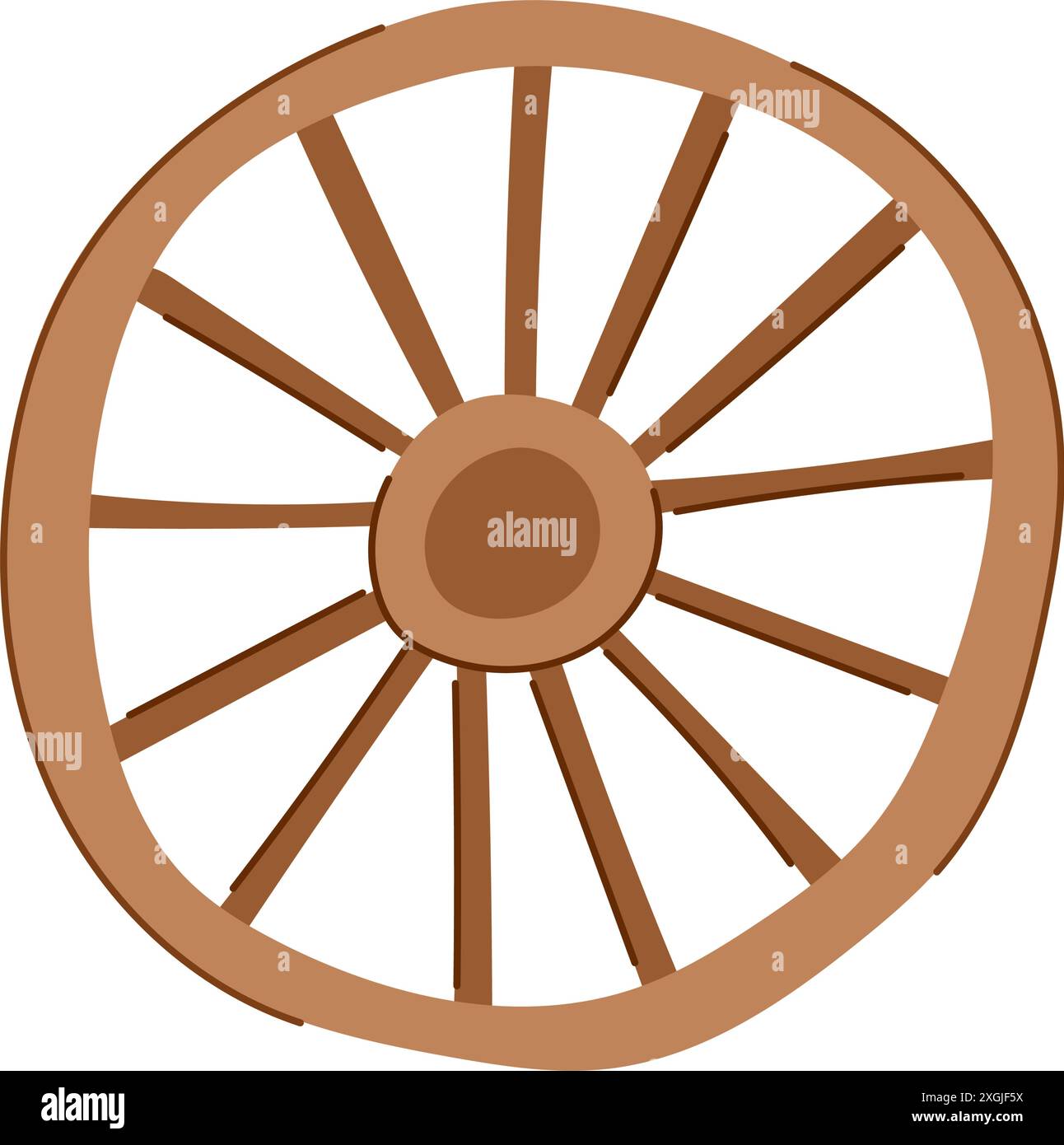 antique wheel ancient cartoon vector illustration Stock Vector Image ...