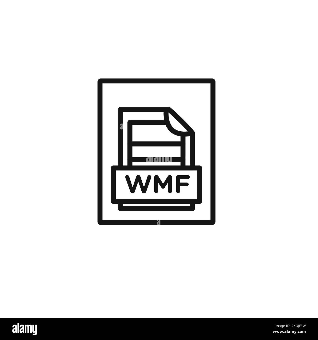 WMF File Document Icon vector logo set collection for web app ui Stock ...