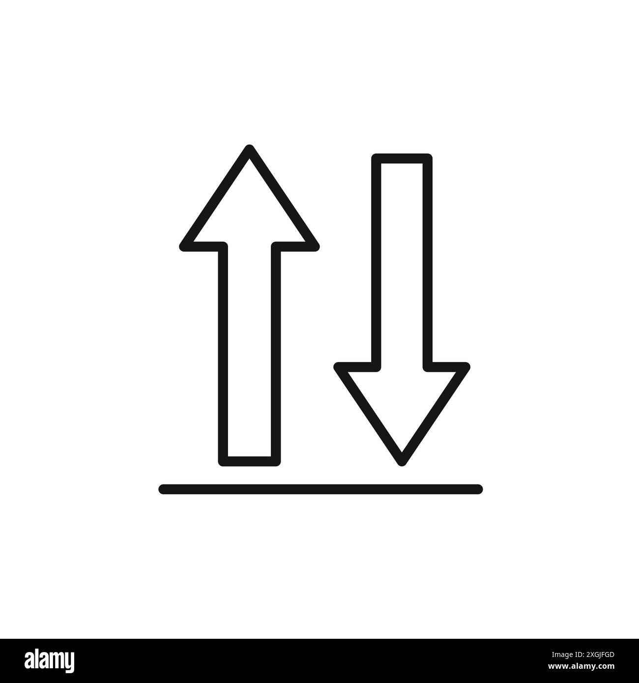 Up and down arrows icon vector logo set collection for web app ui Stock Vector Image & Art - Alamy