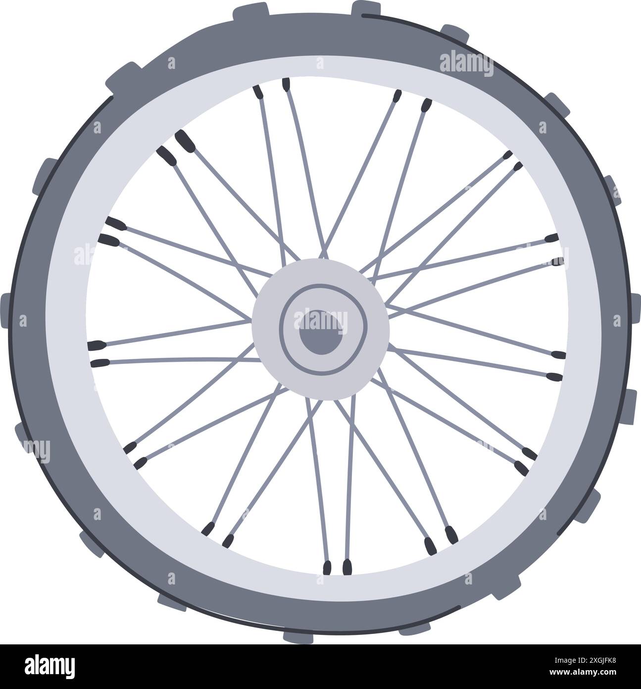 cycle wheel bike cartoon vector illustration Stock Vector Image & Art ...