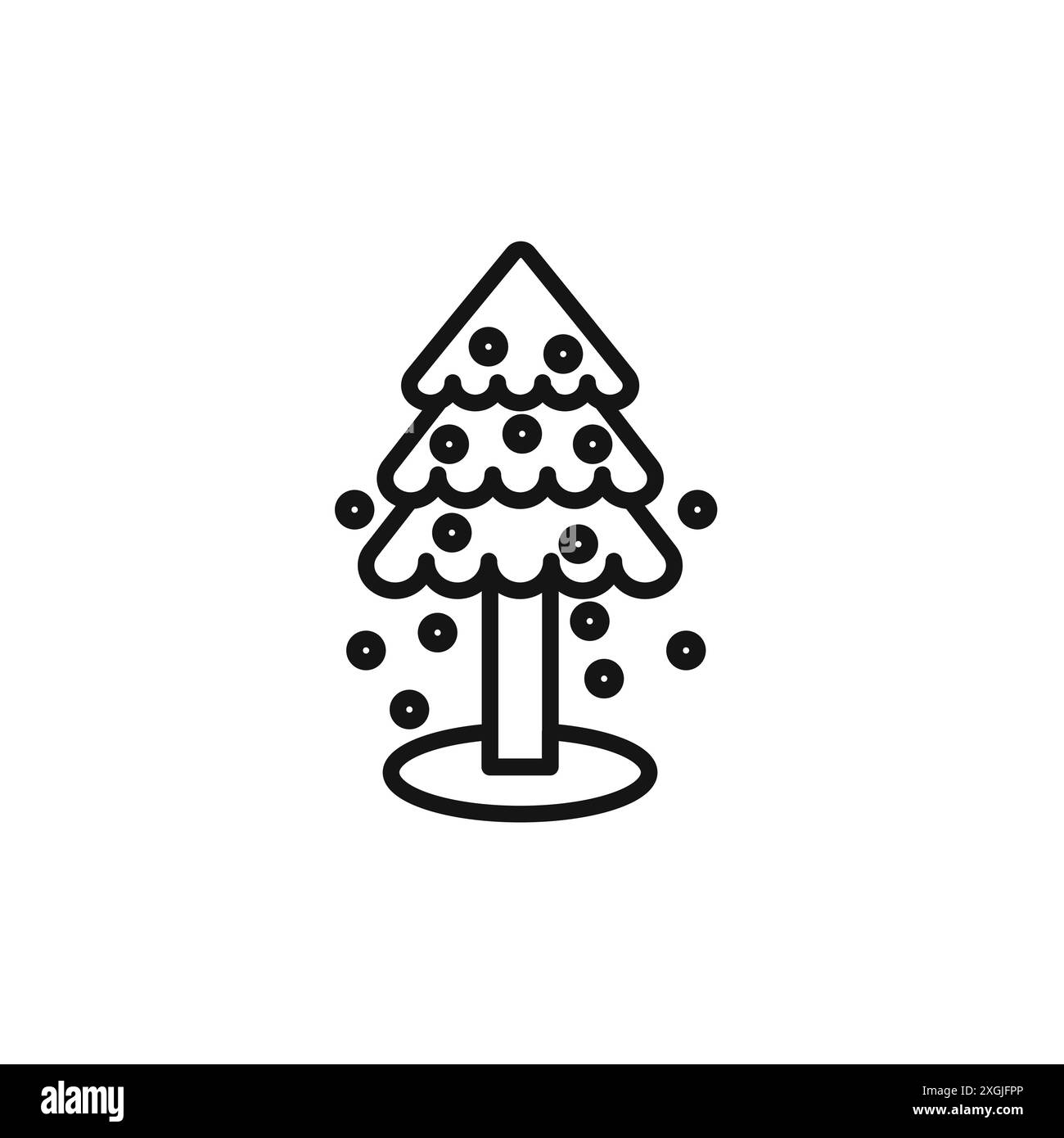 Winter tree icon vector logo set collection for web app ui Stock Vector ...