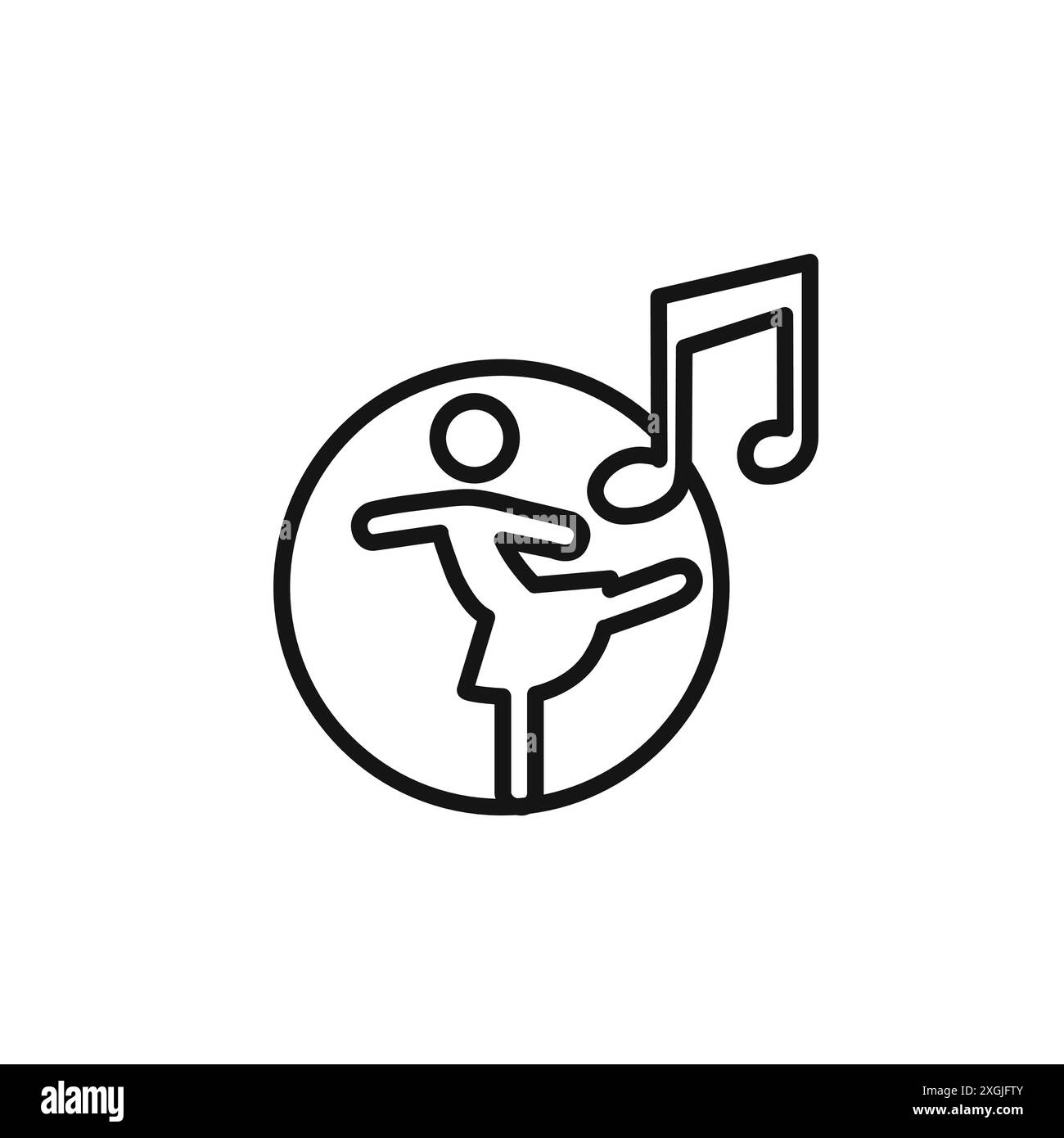 woman dancing icon vector logo set collection for web app ui Stock ...