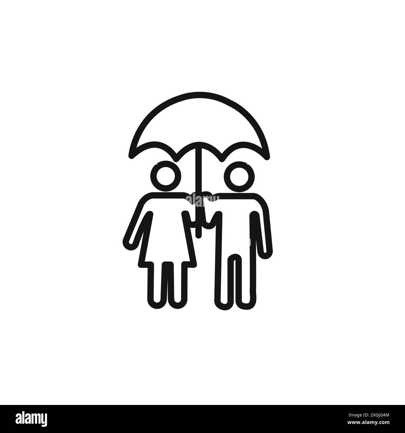Umbrella sharing Icon vector logo set collection for web app ui Stock ...