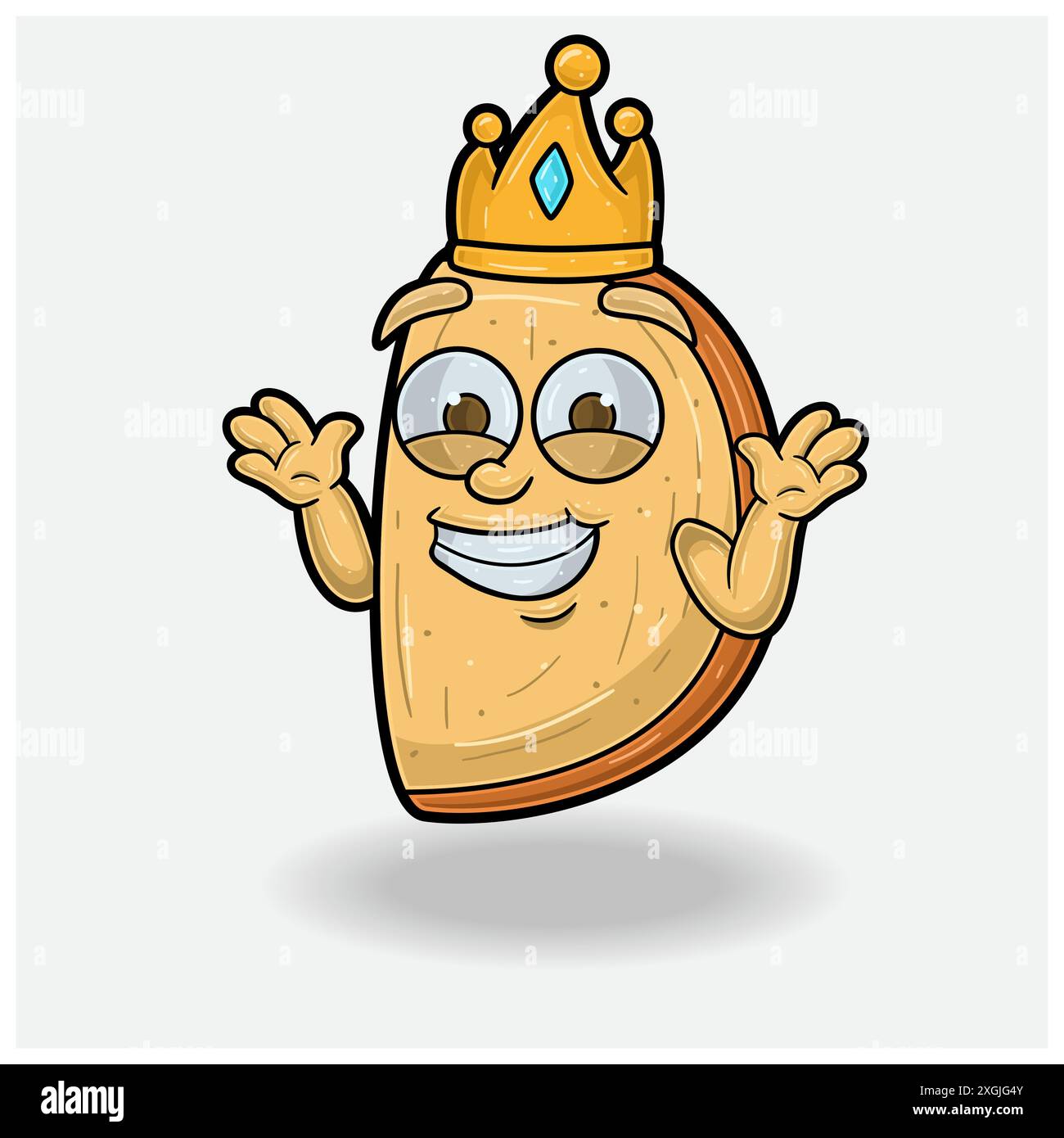 Biscotti With Dont Know Smile expression. Mascot cartoon character for ...