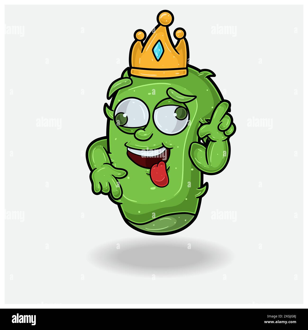 Aloe vera Mascot Character Cartoon With Crazy expression. For brand ...
