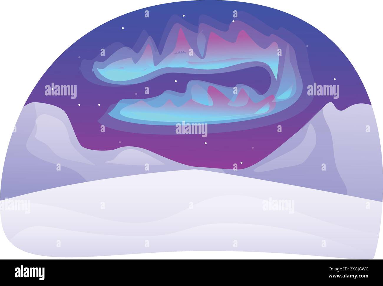 Aurora Borealis Cartoon Drawing