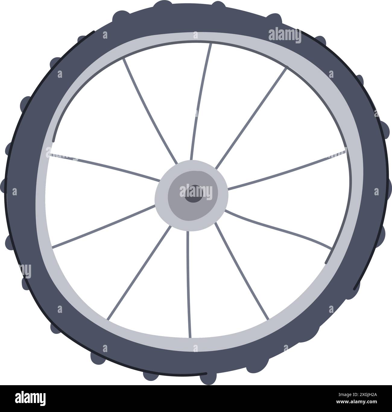 side wheel bike cartoon vector illustration Stock Vector Image & Art ...