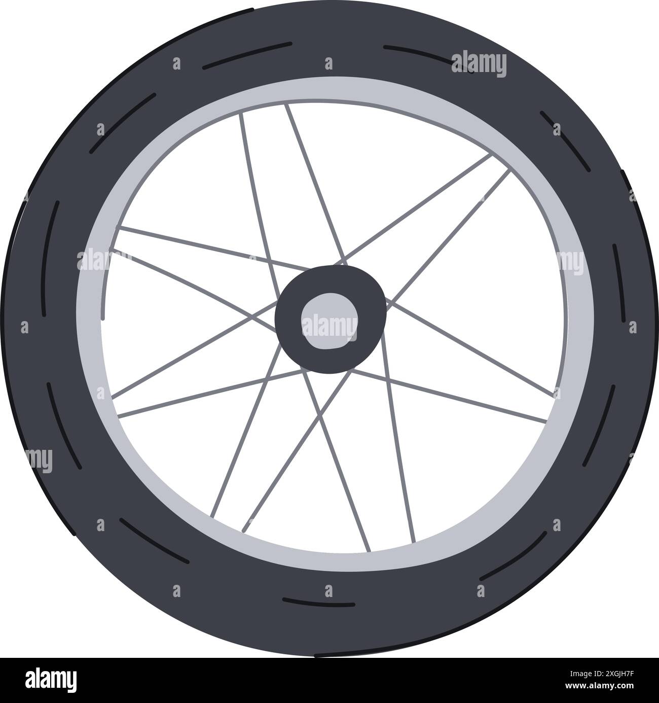 ride wheel bike cartoon vector illustration Stock Vector Image & Art ...