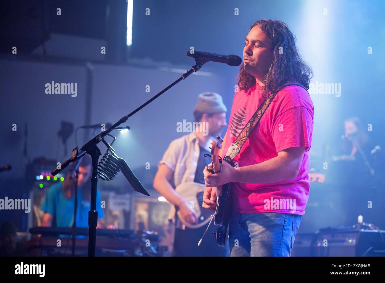 Manchester, UK. 08th July 2024. Adam Granduciel, David Hartley, Robbie ...