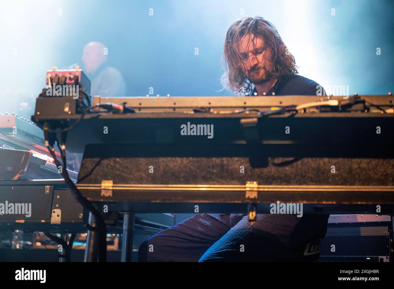 Manchester, UK. 08th July 2024. Adam Granduciel, David Hartley, Robbie ...