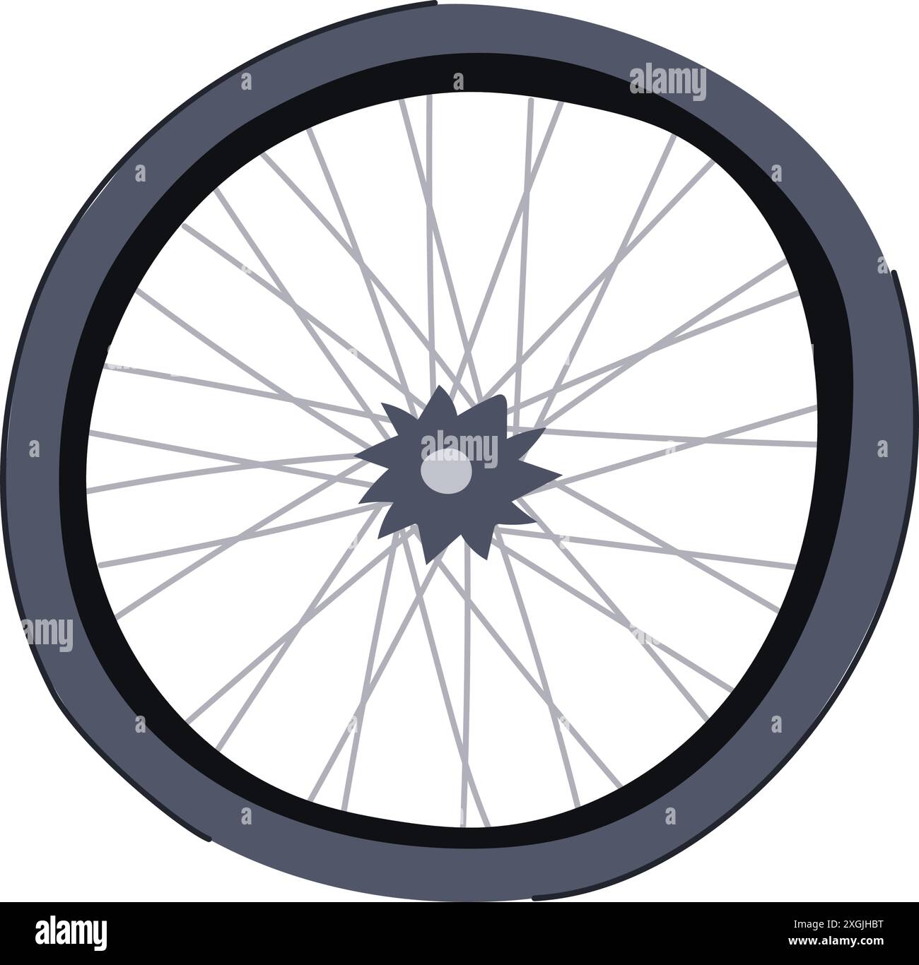 pspokes wheel bike cartoon vector illustration Stock Vector Image & Art ...