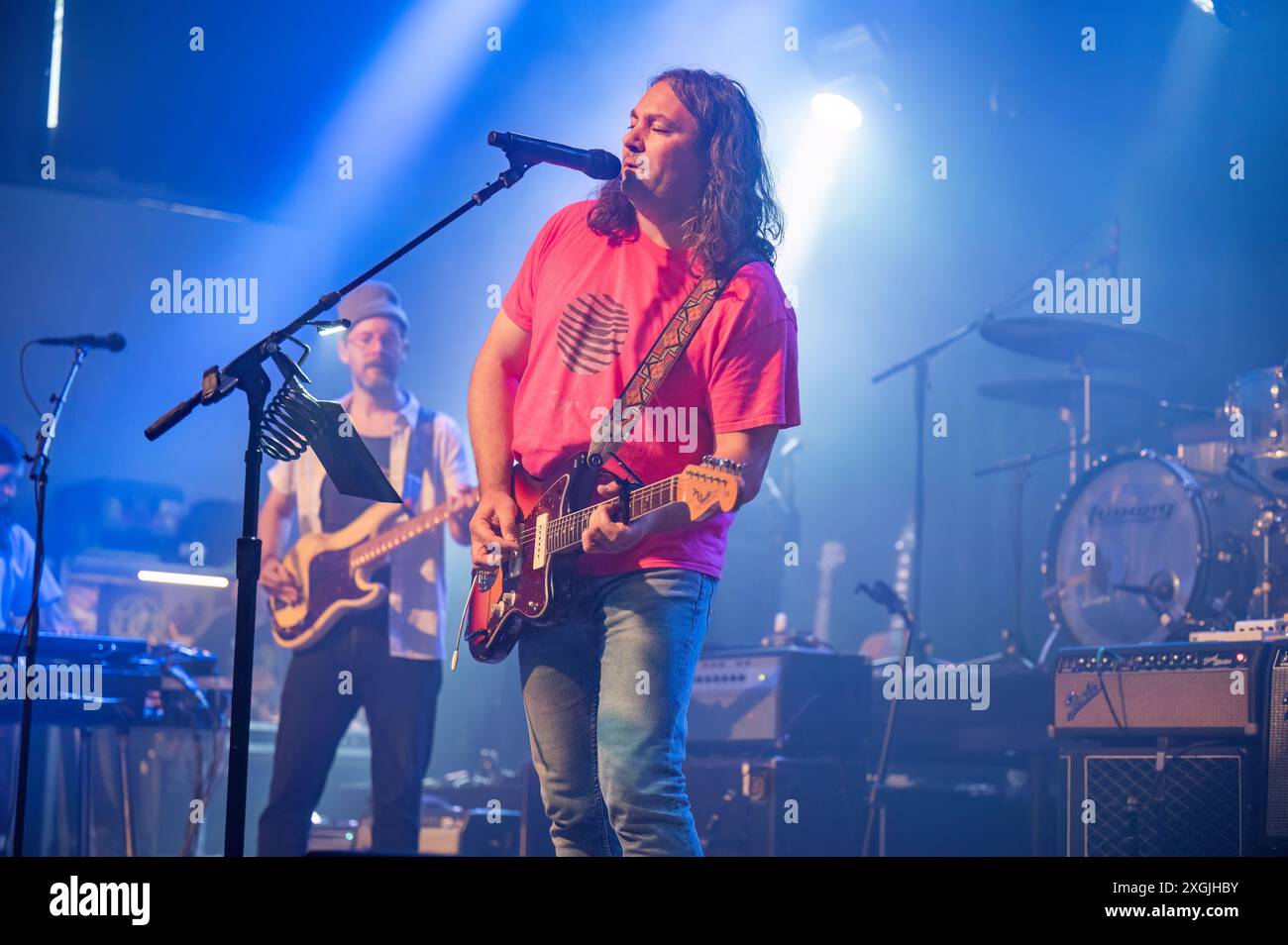 Manchester, UK. 08th July 2024. Adam Granduciel, David Hartley, Robbie ...