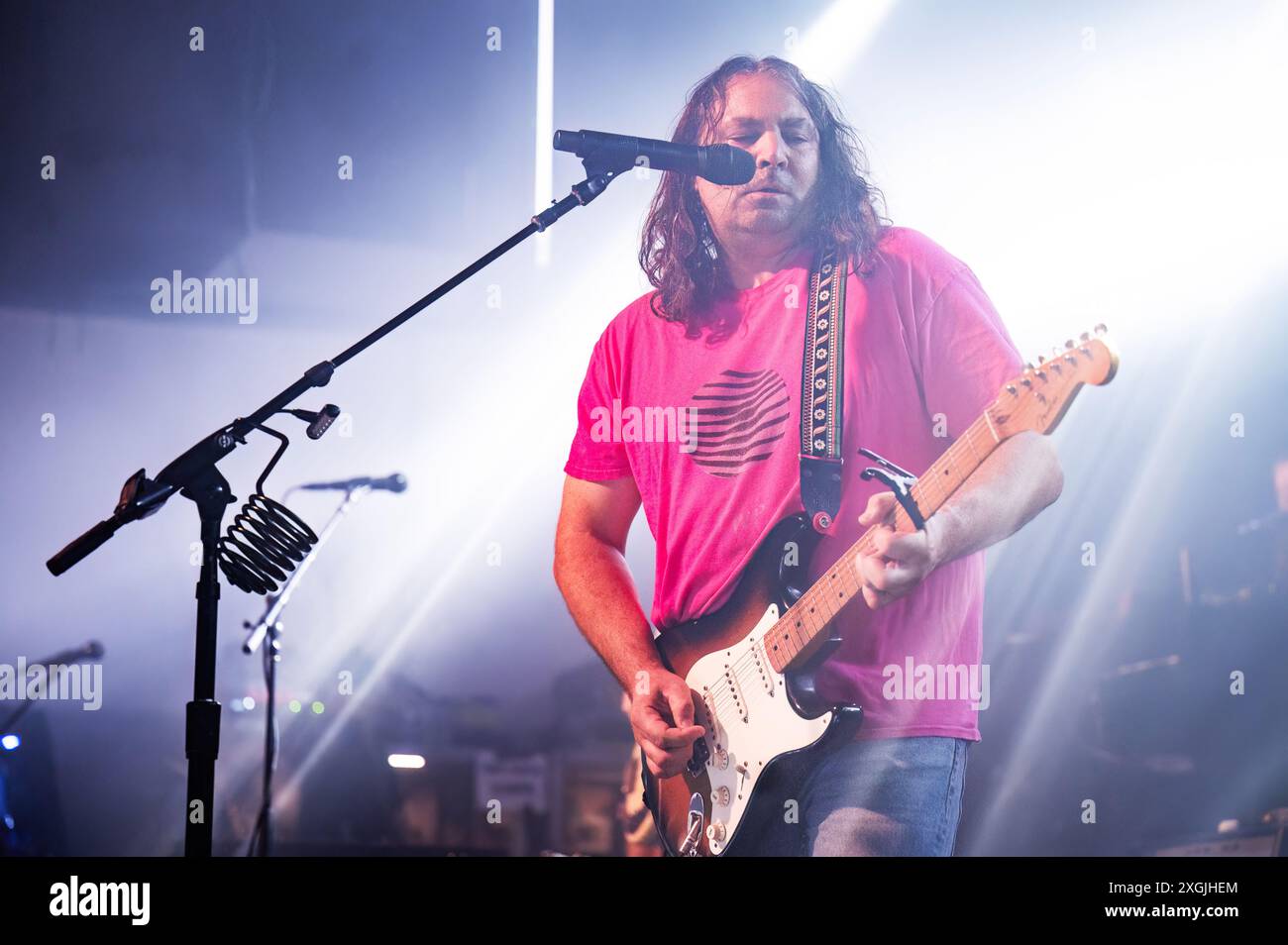 Manchester, UK. 08th July 2024. Adam Granduciel, David Hartley, Robbie ...