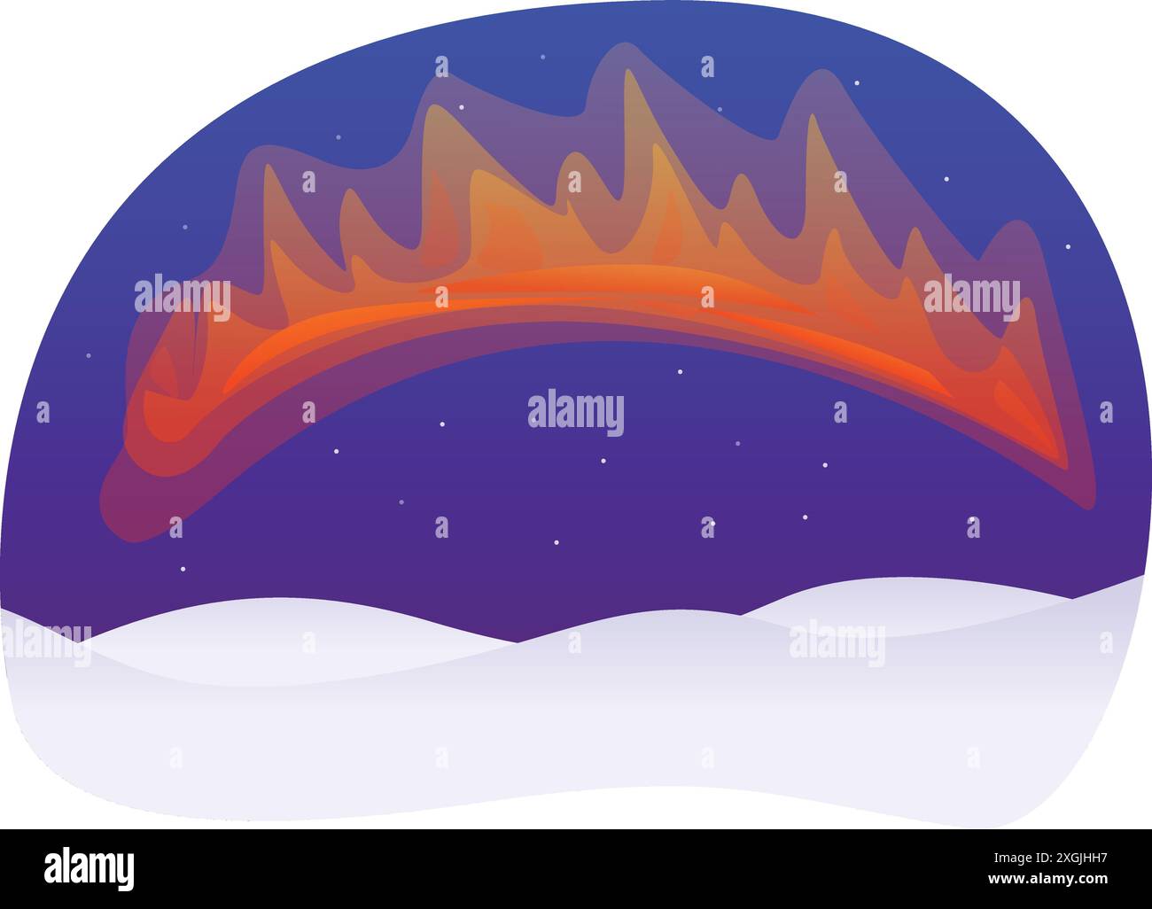 Aurora borealis in northern lights Stock Vector Images - Alamy