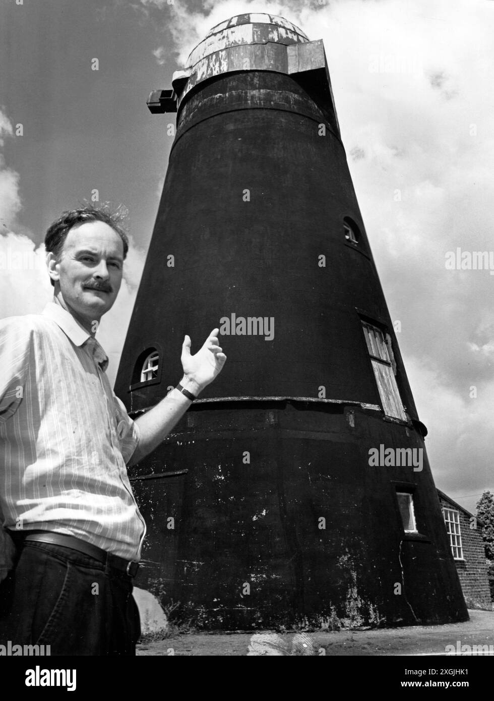 BARNHAM MILL ENTHUSIAST VIC MAY AND THE HISTORIC MILL AT BARNHAM, WEST ...