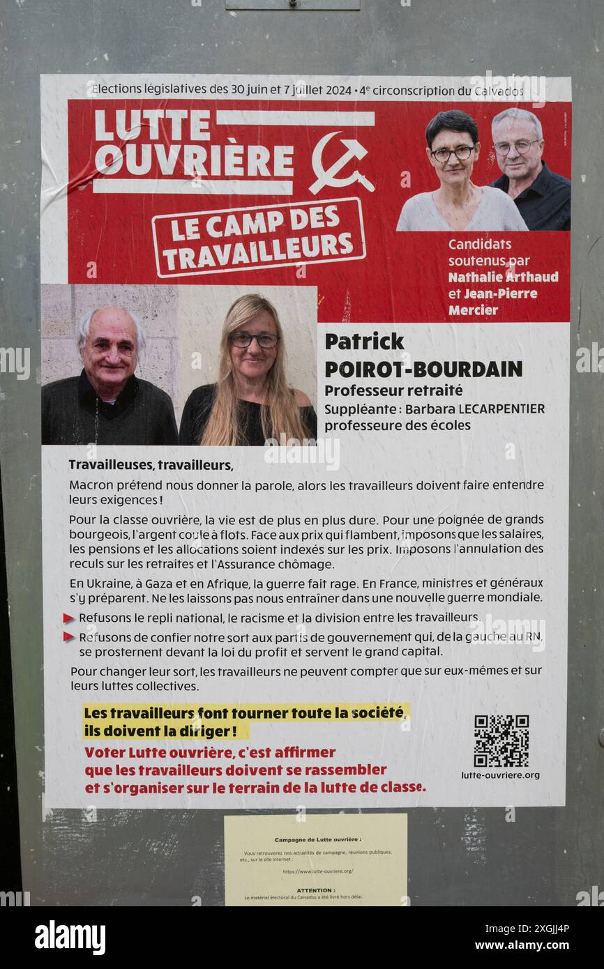 French election posters on display in France 2024 Stock Photo - Alamy