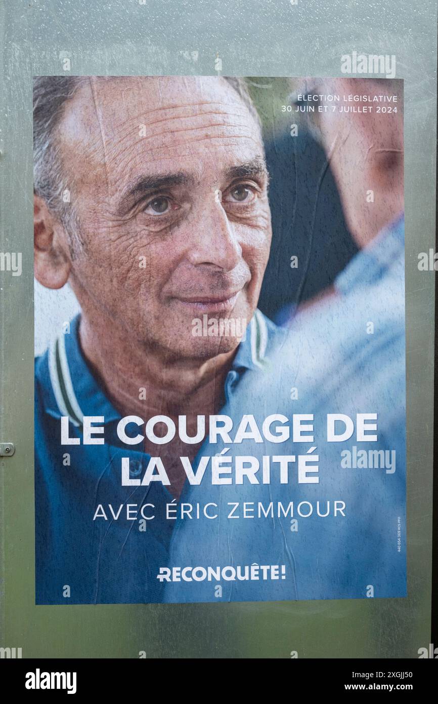 French election posters on display in France 2024 Stock Photo - Alamy