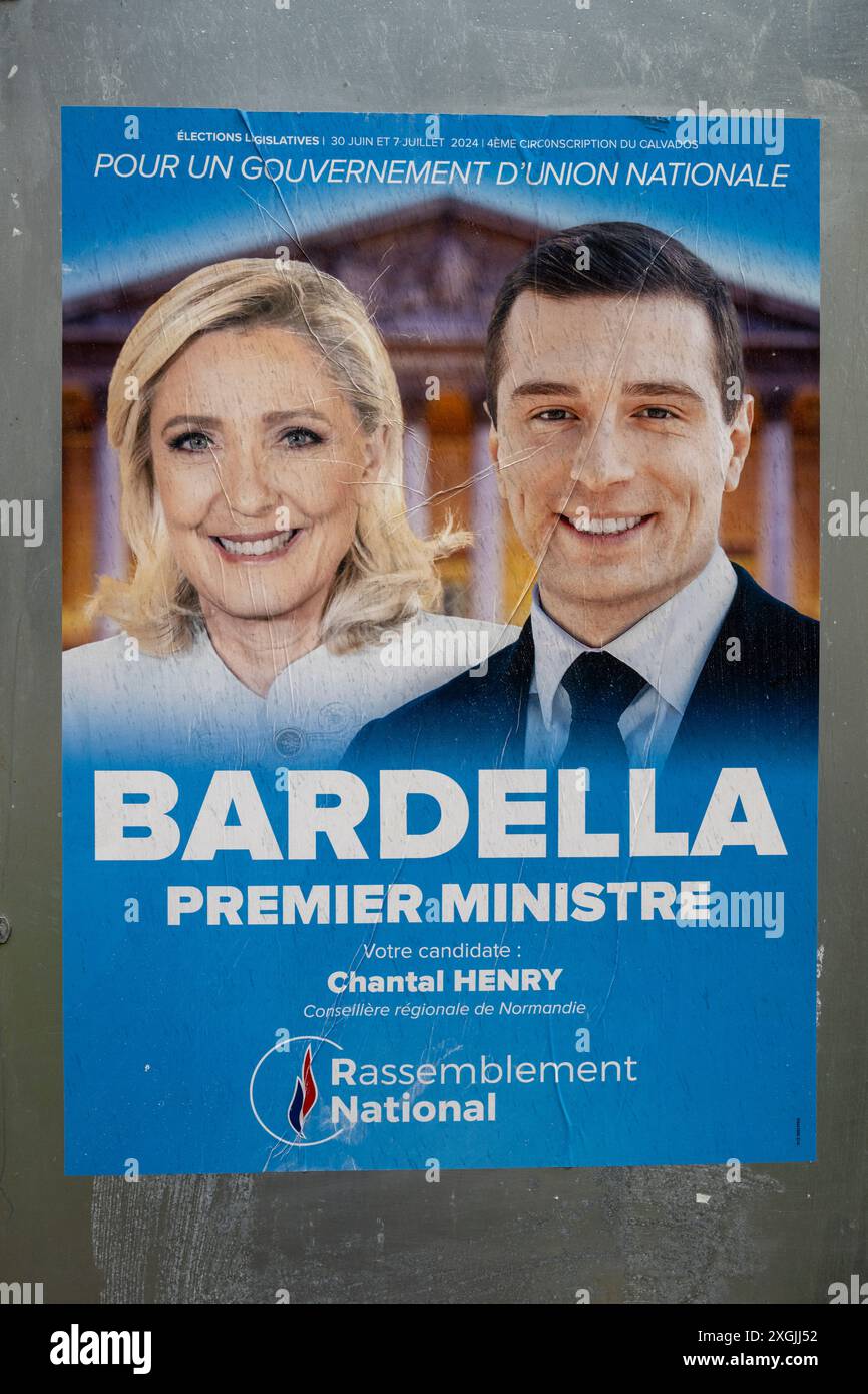 French election posters on display in France 2024 Stock Photo - Alamy