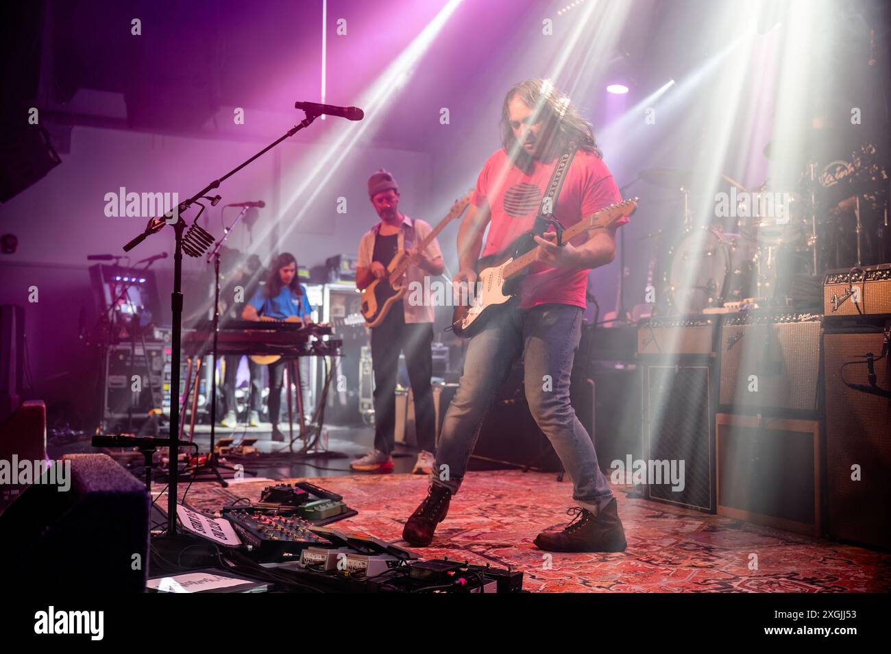 Manchester, UK. 08th July 2024. Adam Granduciel, David Hartley, Robbie Bennett, Charlie Hall ...