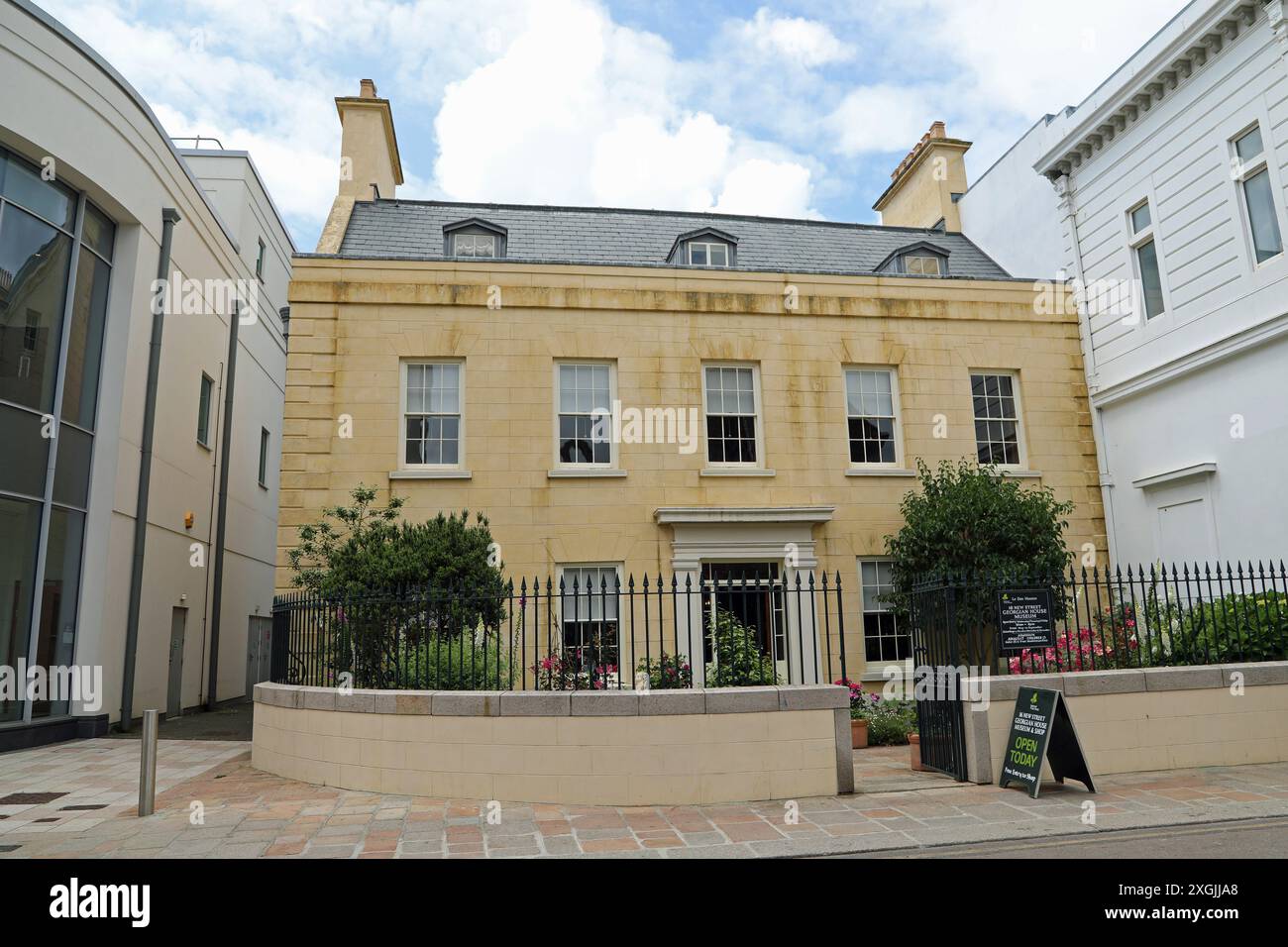 Georgian House Museum and Shop at Saint Helier in Jersey Stock Photo ...