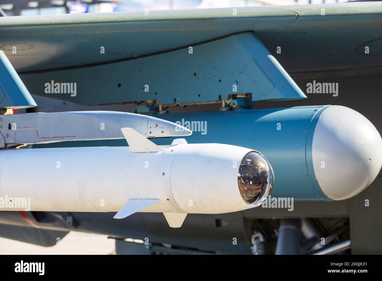Air to surface guided missile with TV or optical guidance Stock Photo ...