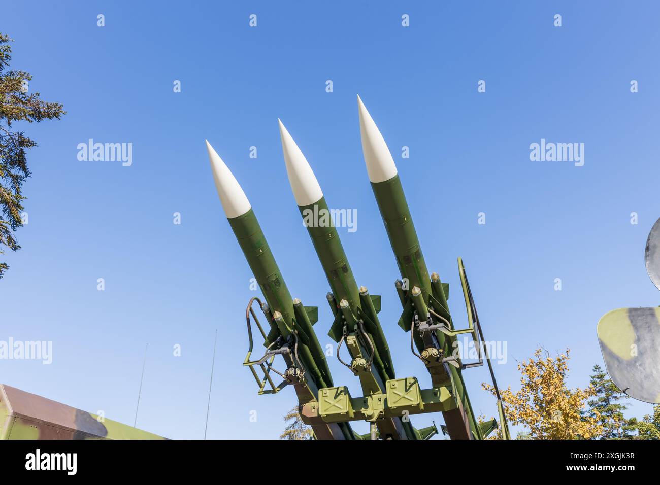 Mobile air defense missile system Stock Photo - Alamy