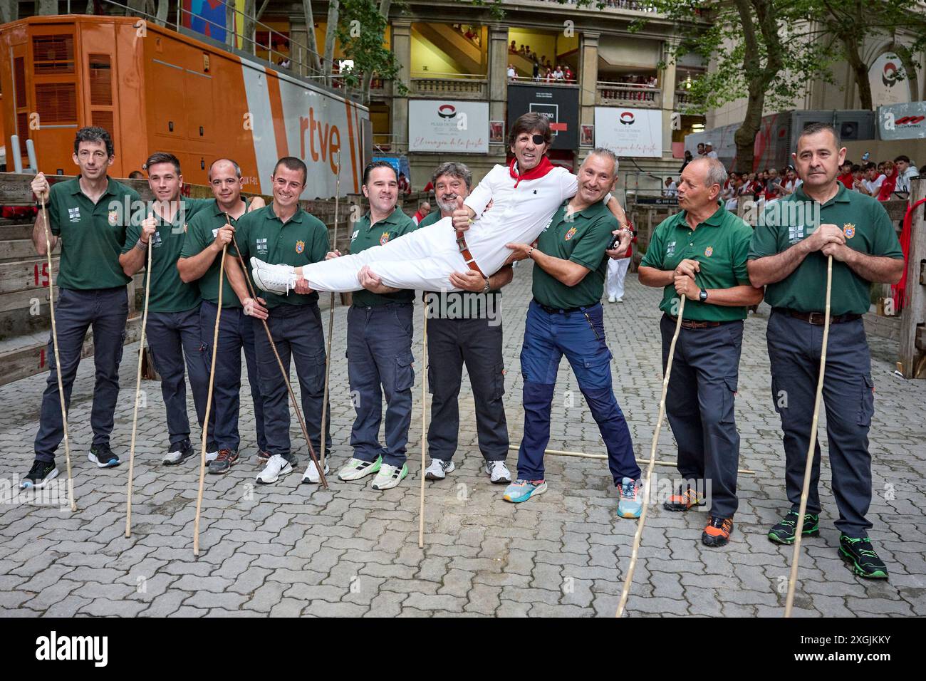 Pamplona, Spain. 09th July, 2024. Juan Jose Padilla, former bullfighter ...