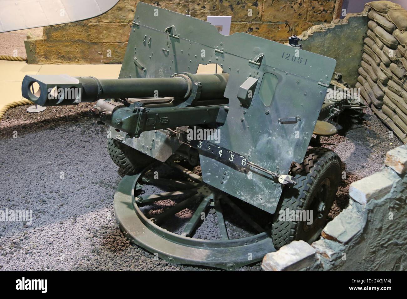 25-pounder Field Gun, Army Flying Museum, Kentsboro, Middle Wallop ...