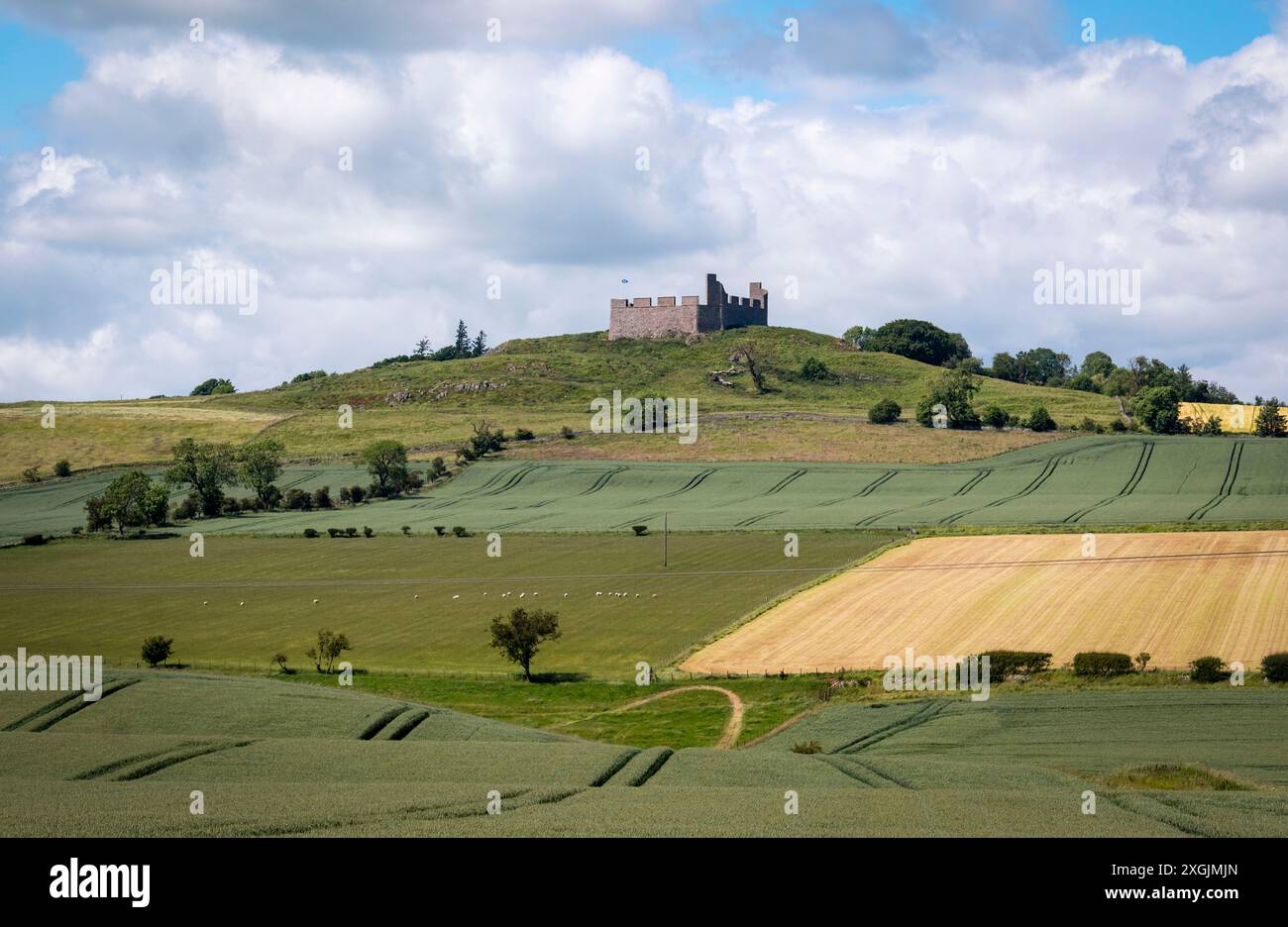 View of Hume Castle, near Kelso, Scottish Borders, Scotland, UK Stock ...