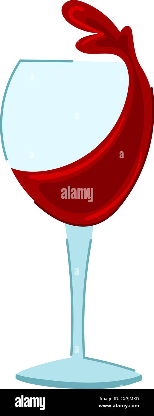 bar wine glass cartoon vector illustration Stock Vector Image & Art - Alamy