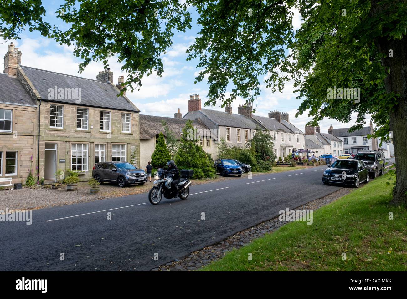 Town Yetholm, Scottish Borders, gateway to the Cheviots. Scotland, UK ...