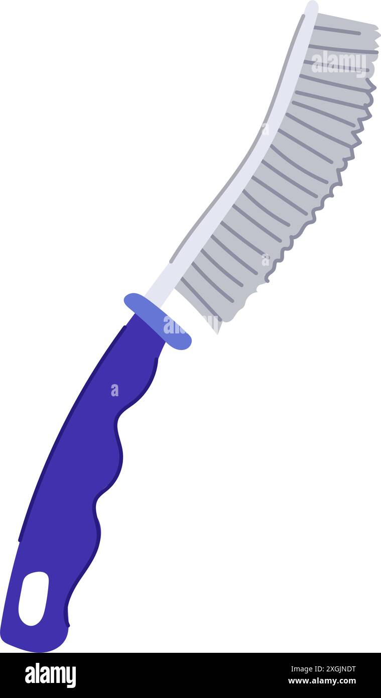 abrasive wire brush cartoon vector illustration Stock Vector Image ...