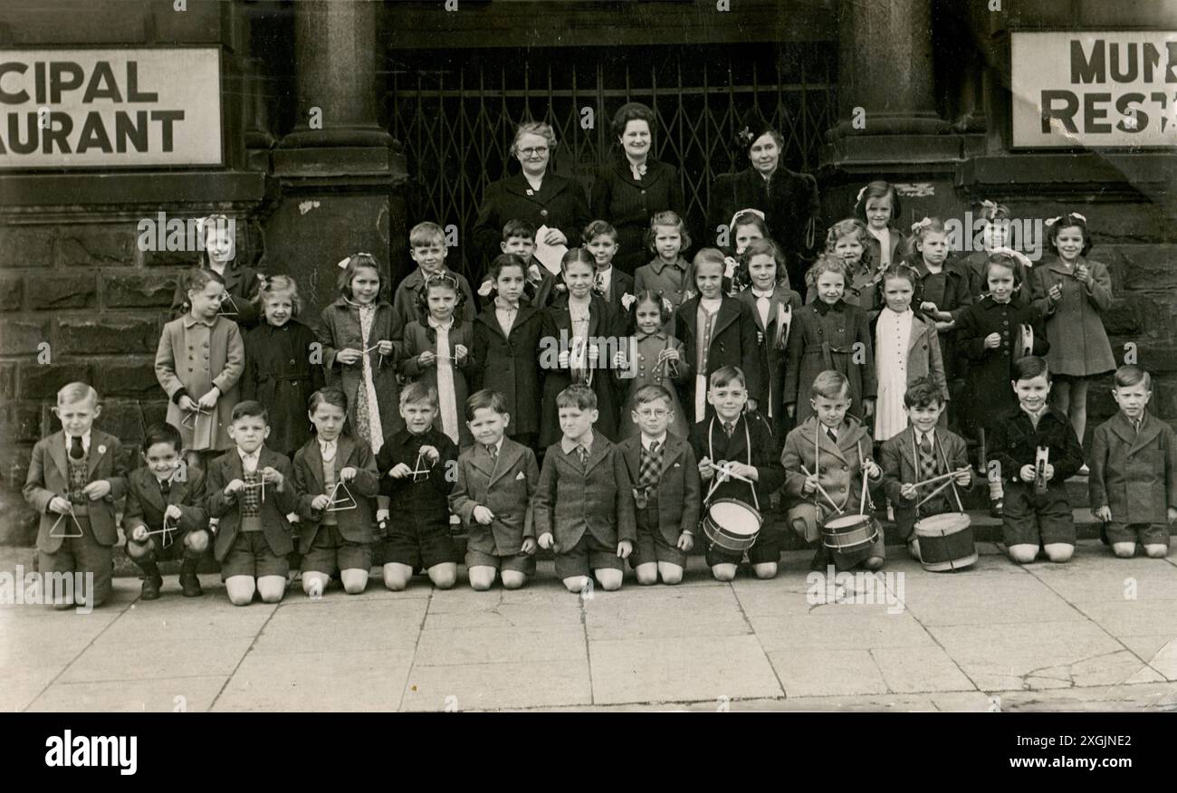 1946, historical, group photo, Woodfield infant school children ...