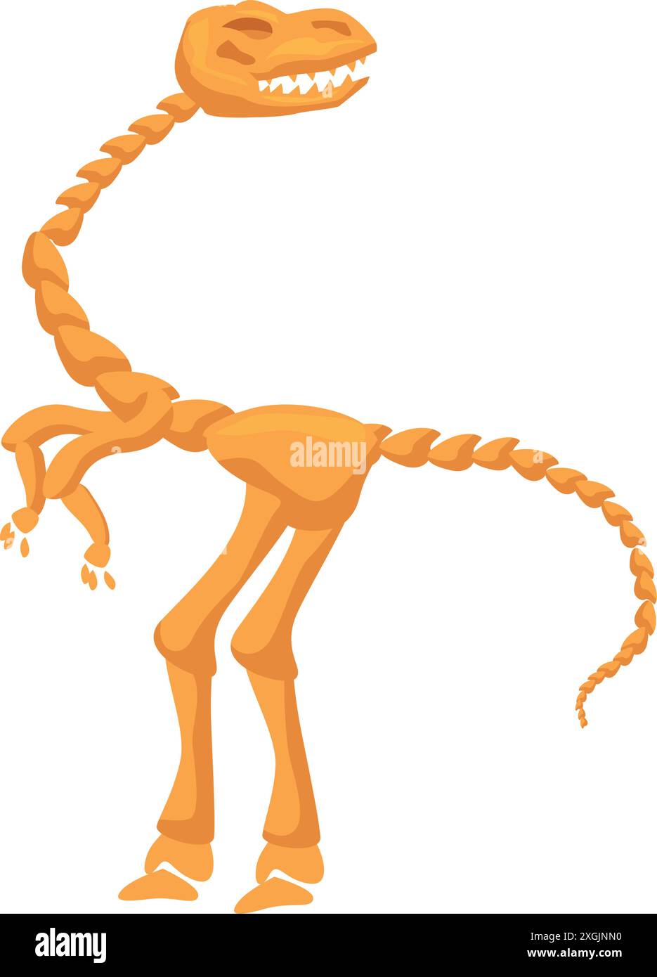 Long neck dinosaur bones Stock Vector Images - Alamy