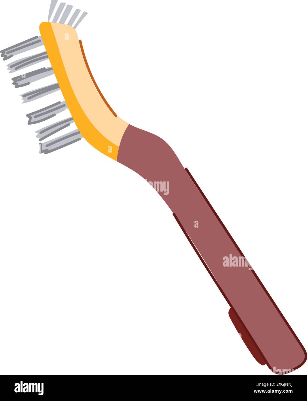 old wire brush cartoon vector illustration Stock Vector Image & Art - Alamy