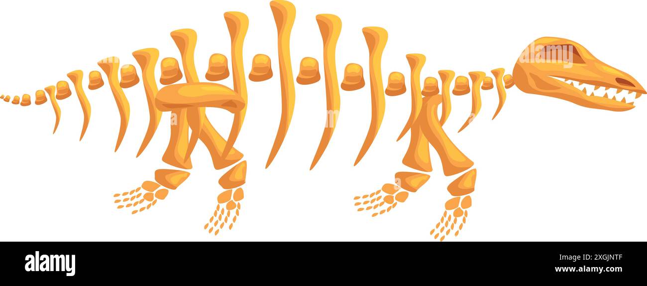 Dinosaur skeleton is standing on four legs hi-res stock photography and ...