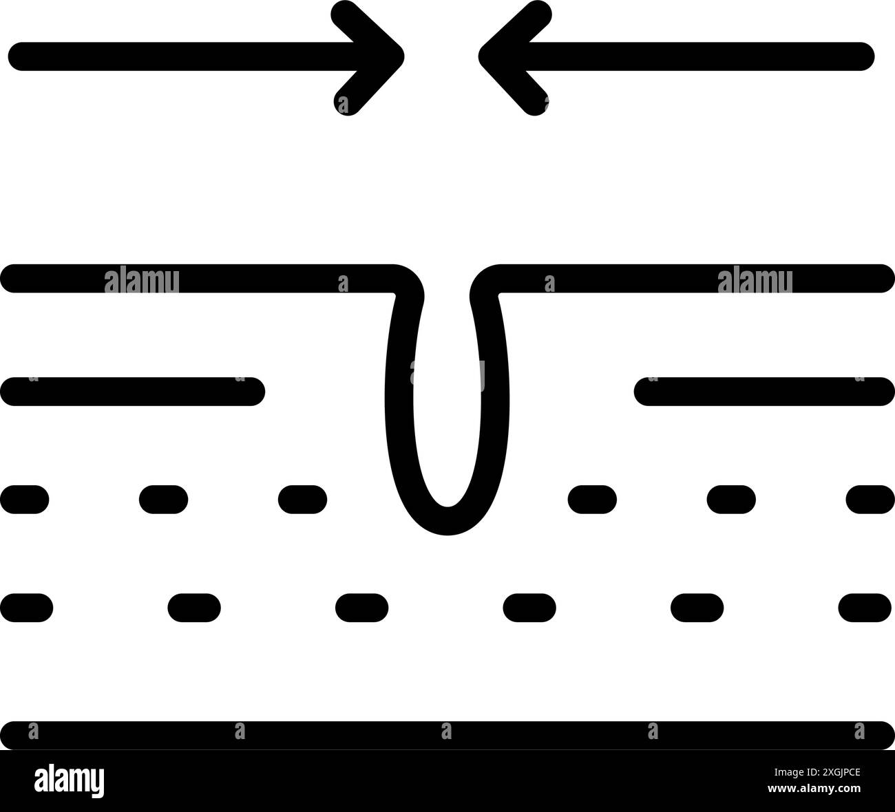 Pore Narrowing Outline Icon. Process of Narrowing Pore. Pore Cleansing ...