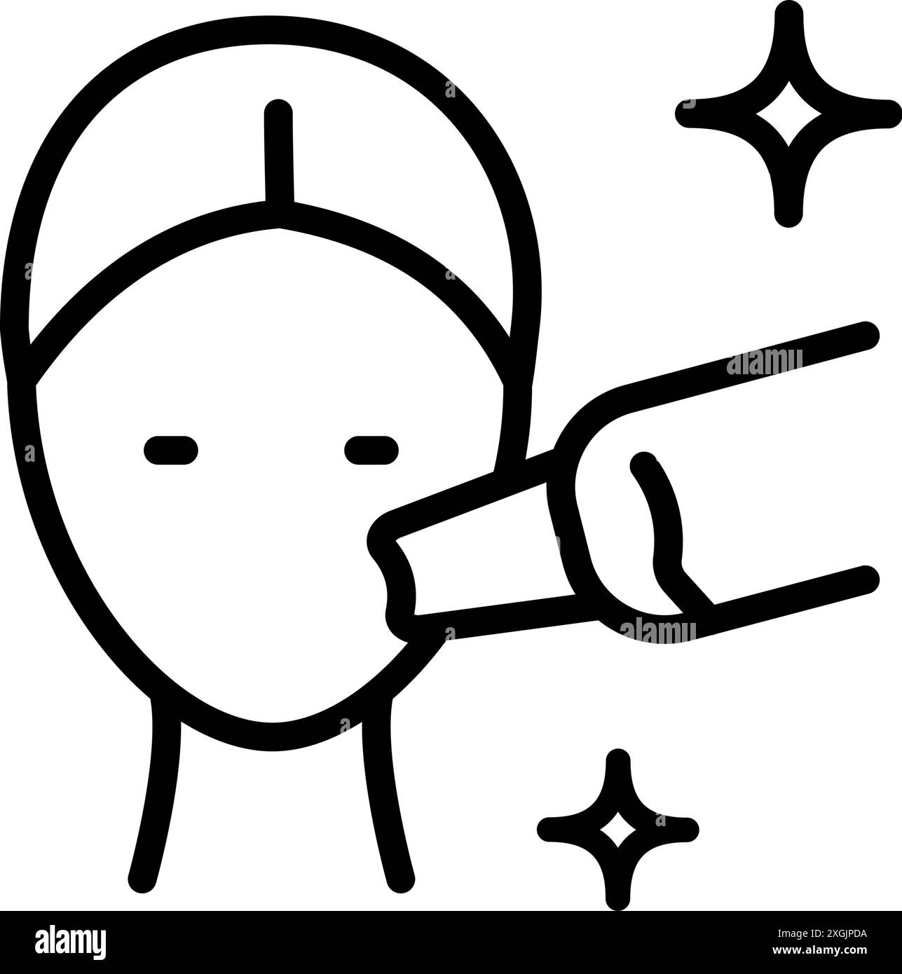 Woman machine face treatment Stock Vector Images - Alamy